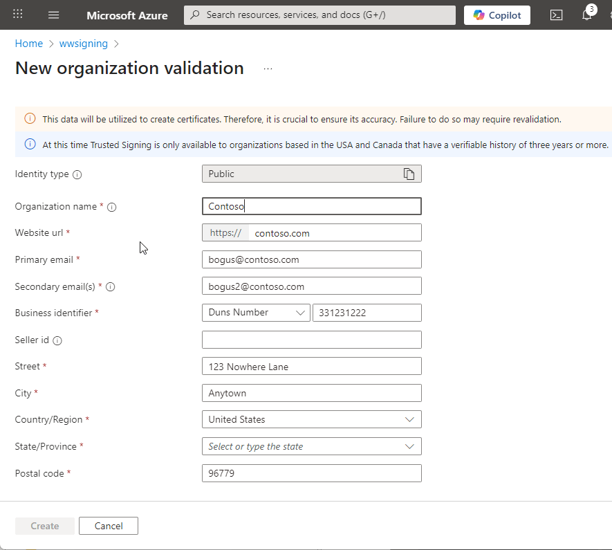 Fighting through Setting up Microsoft Trusted Signing - Rick Strahl's Web Log